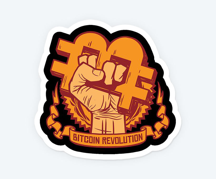 Bitcoin Revolution Sticker – Stickkar.in
